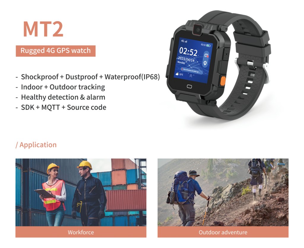 [Video]MT2-4G GPS Mine Positioning Bracelet Mine Smart Watch Chemical ...