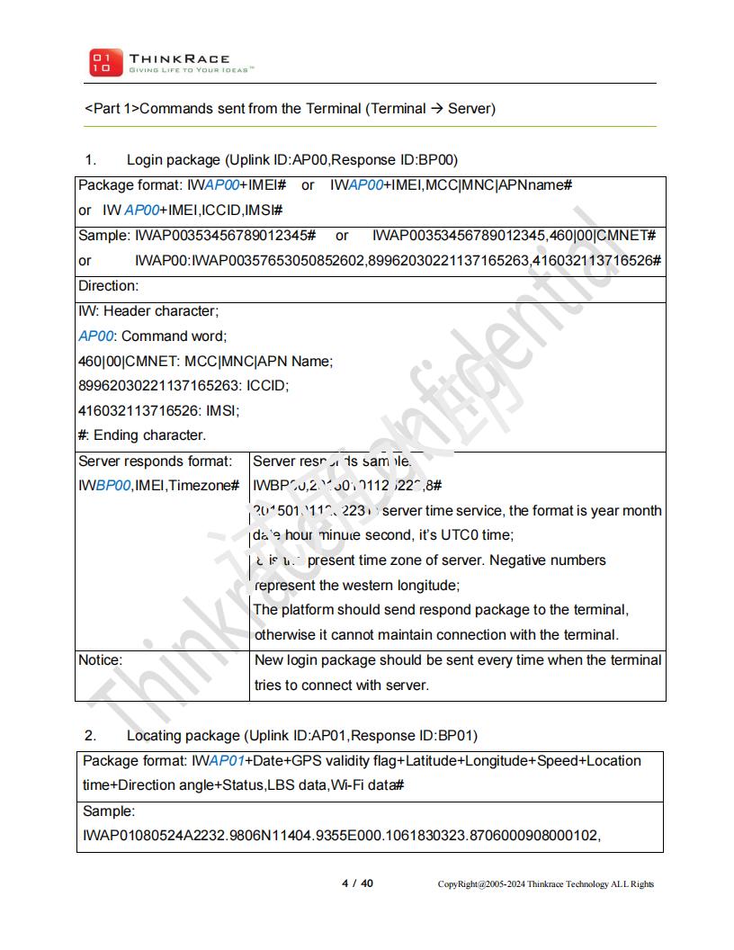 Thinkrace Smart Wearable Device Communication Protocol (English ...