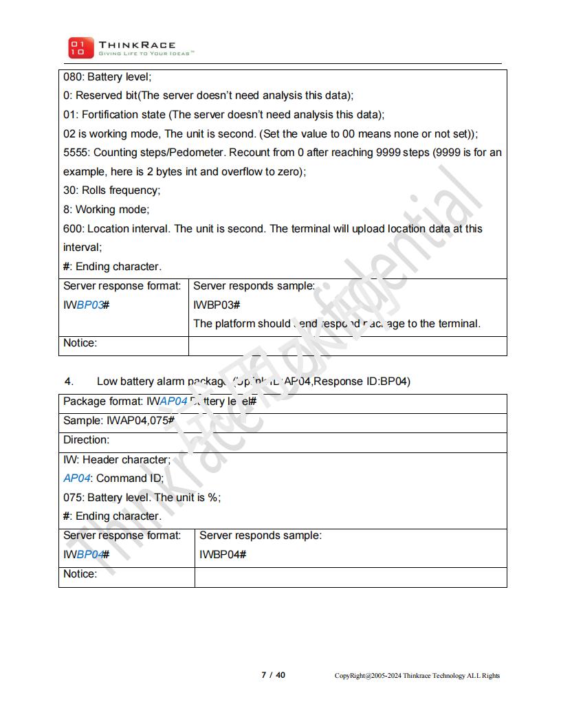 Thinkrace Smart Wearable Device Communication Protocol (English ...