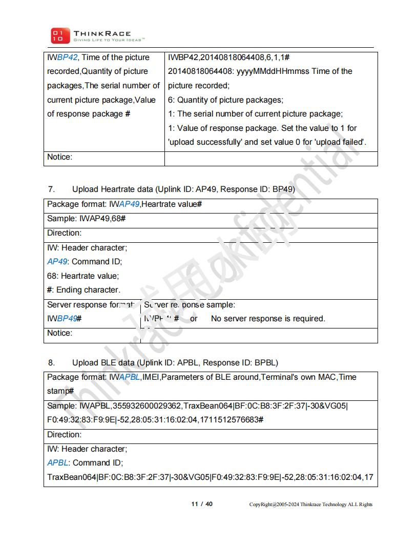 Thinkrace Smart Wearable Device Communication Protocol (English ...