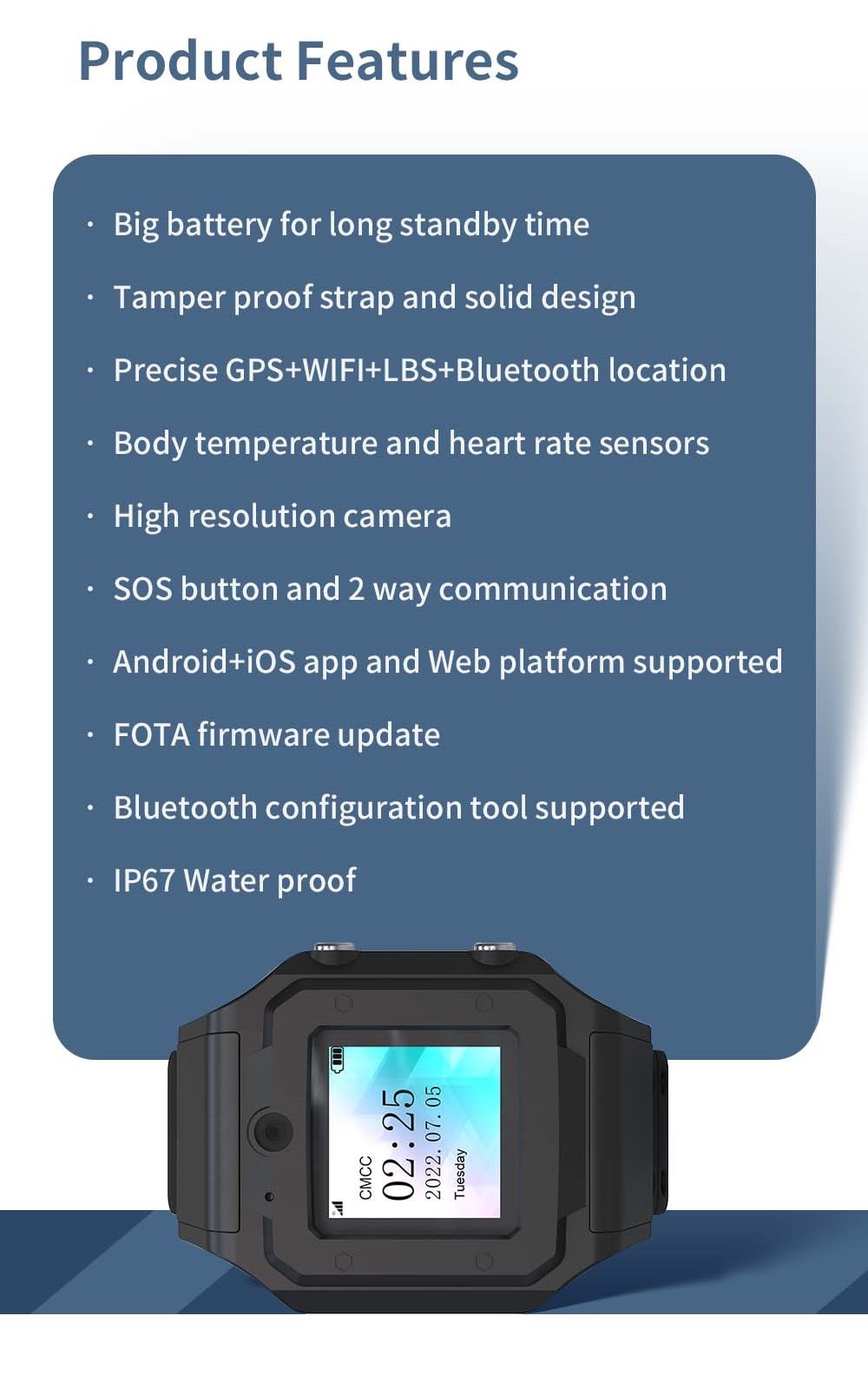 4G Tamper-Proof Bracelet Indoor Positioning Bluetooth Beacon Waterproof ...