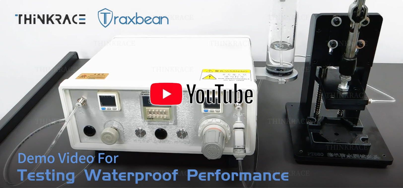 Vídeo de demonstração para testar o desempenho à prova d'água ...